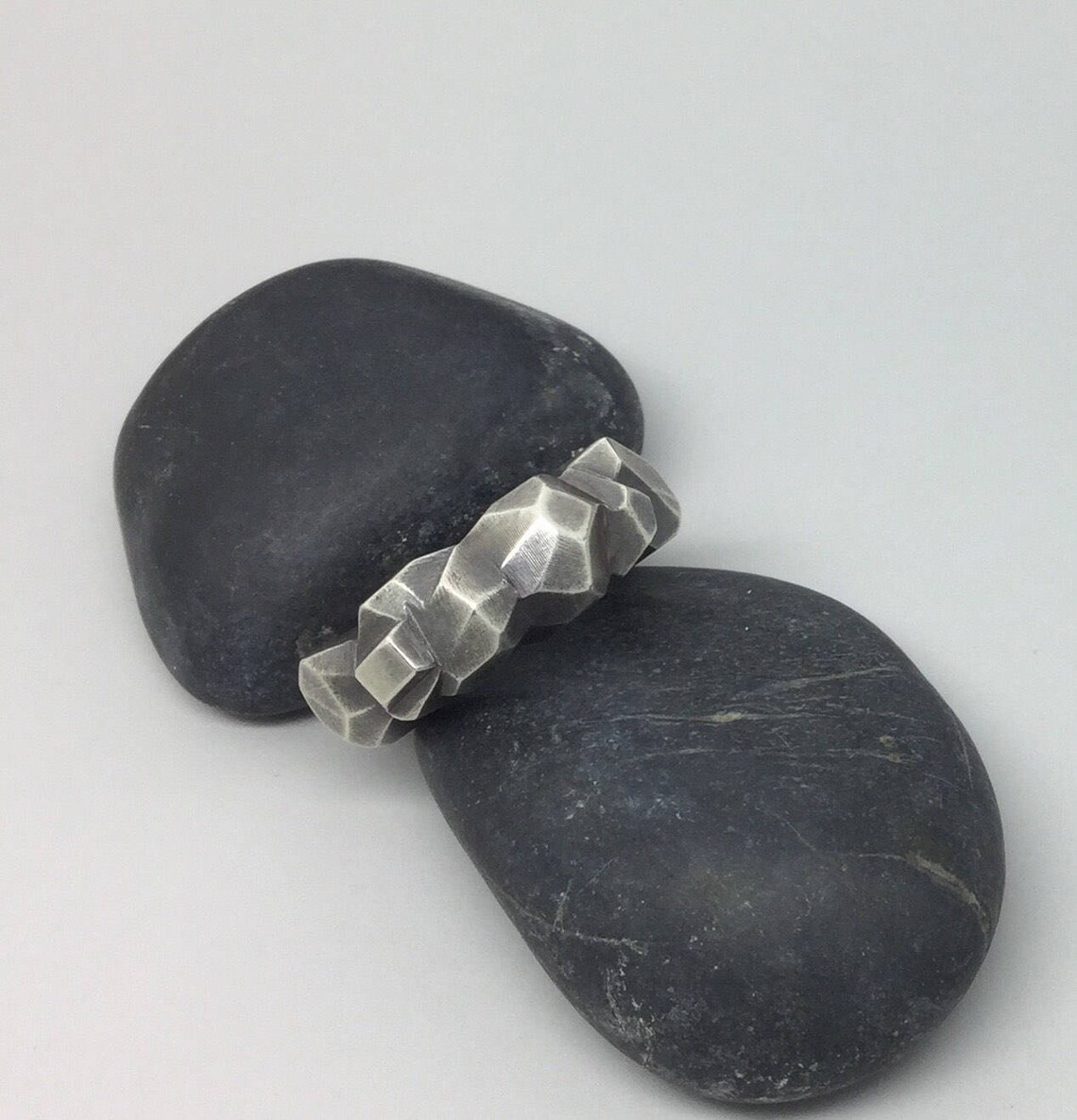 Geometric Sterling Silver Ring - Etsy