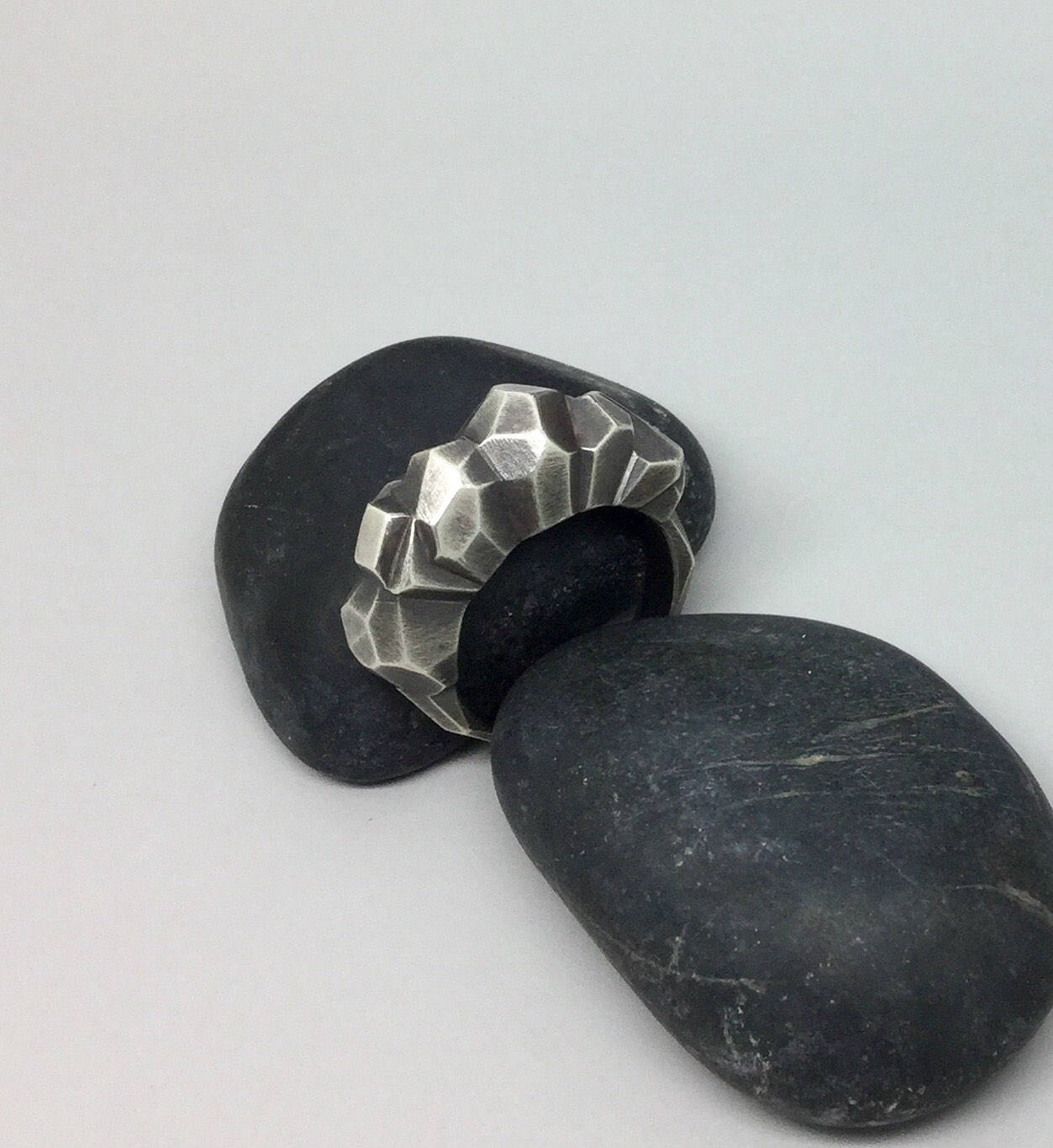 Geometric Sterling Silver Ring - Etsy