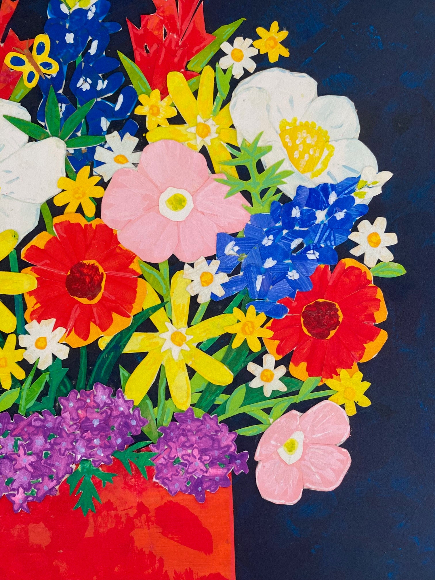 Texas Wildflower Bouquet - Etsy