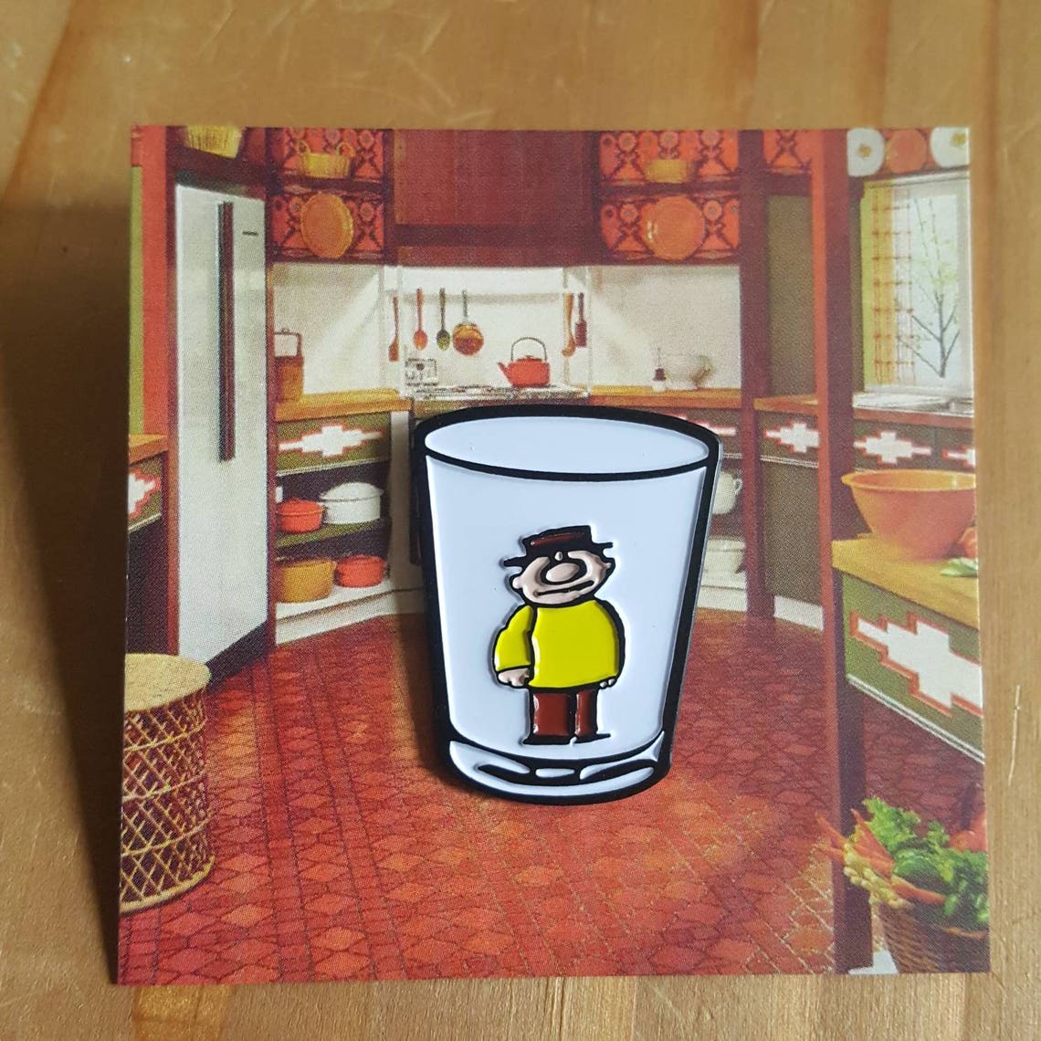 Teeny Little Super Guy Enamel Pin Sesame Street 80s - Etsy