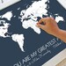 Personalized World Map Poster You Are My Greatest Adventure - Etsy