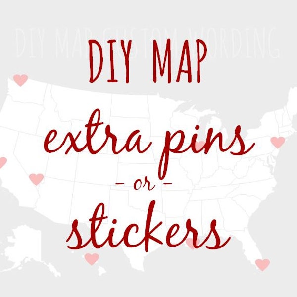 Push Pin World Map - Etsy
