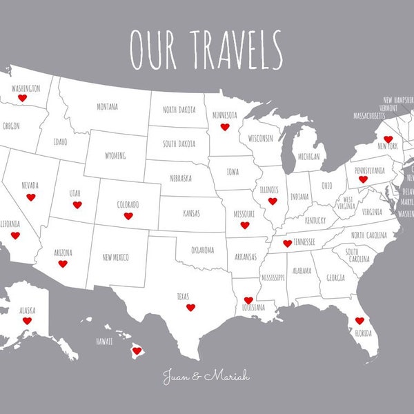 Marking Maps Usa - Etsy