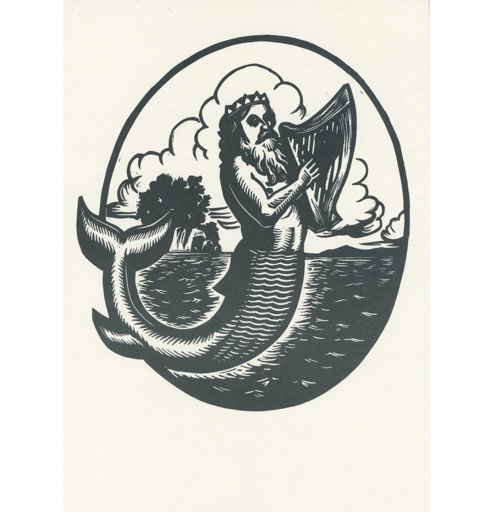 Merman Card - Etsy