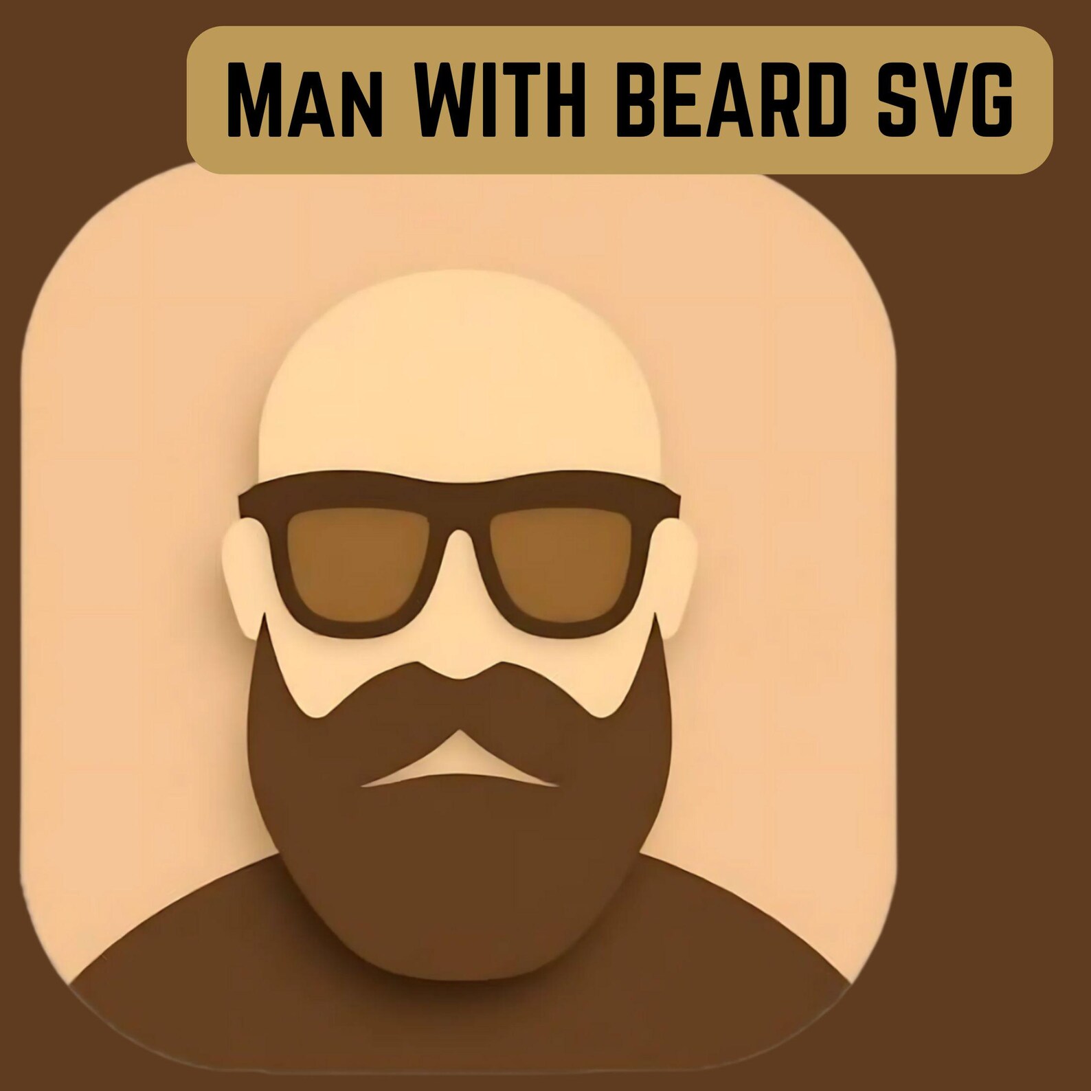 Man With Beard Clipart PNG, Enigmatic Bearded Man Illustration Ideal ...
