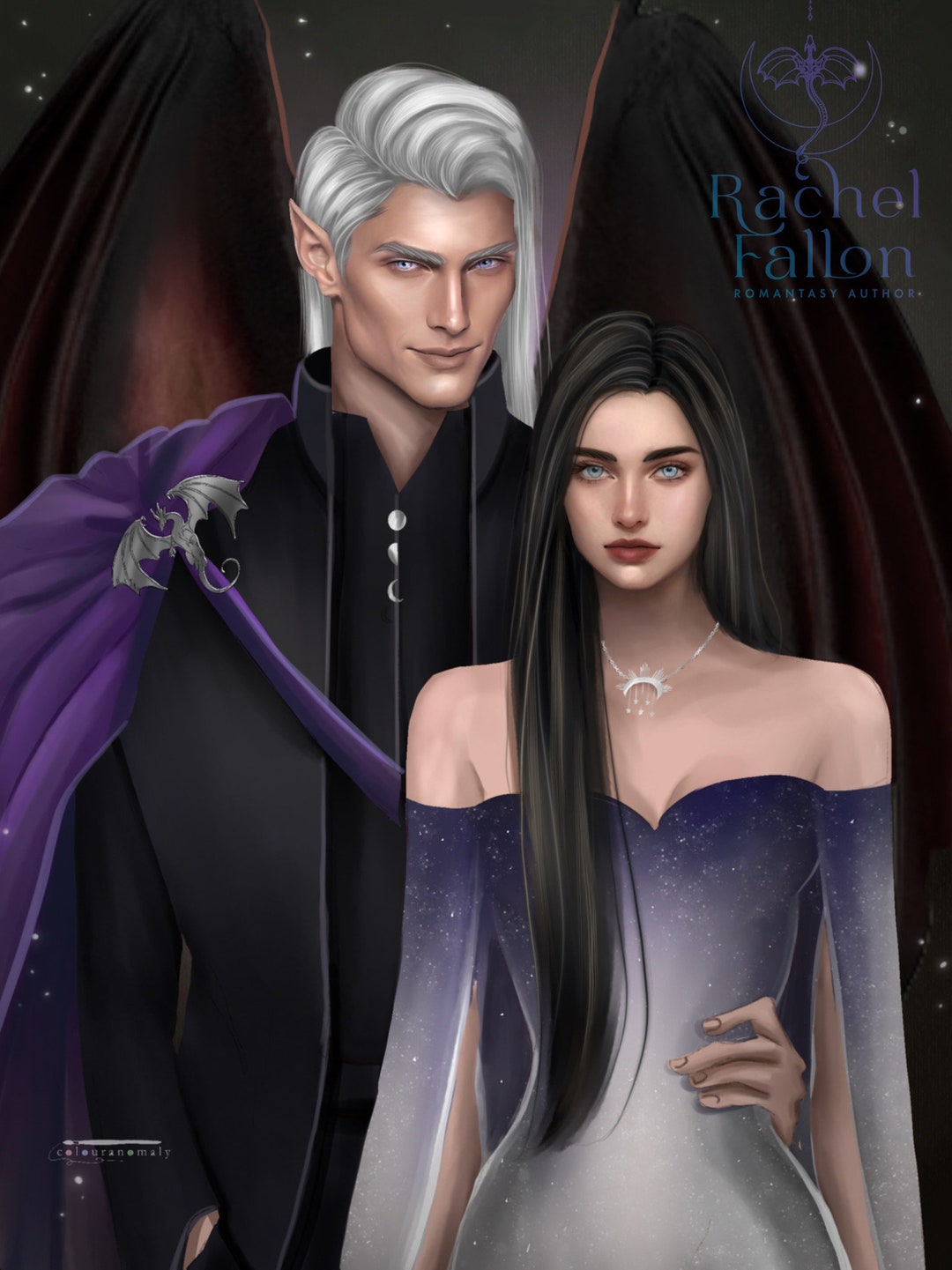 Asteria and Calix Art Print - Colouranomaly - From of Darkness and ...