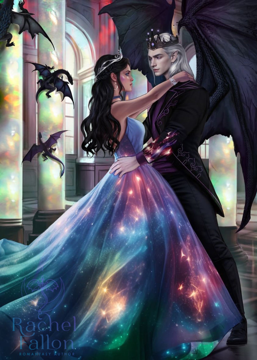 Asteria and Calix Ballroom Scene Art Print From of Darkness and Ruination (the Star Queen ...