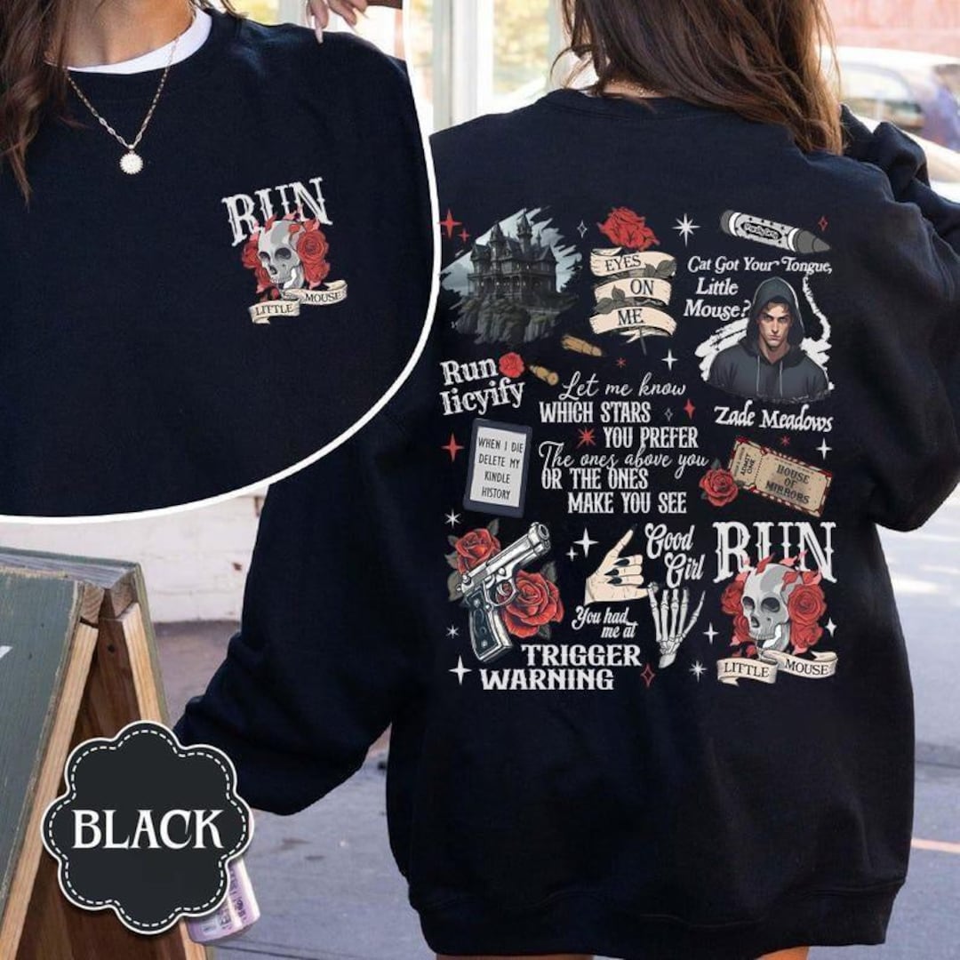 Run Little Mouse Sweatshirt, Haunting Adeline Hoodie, Cat and Mouse ...