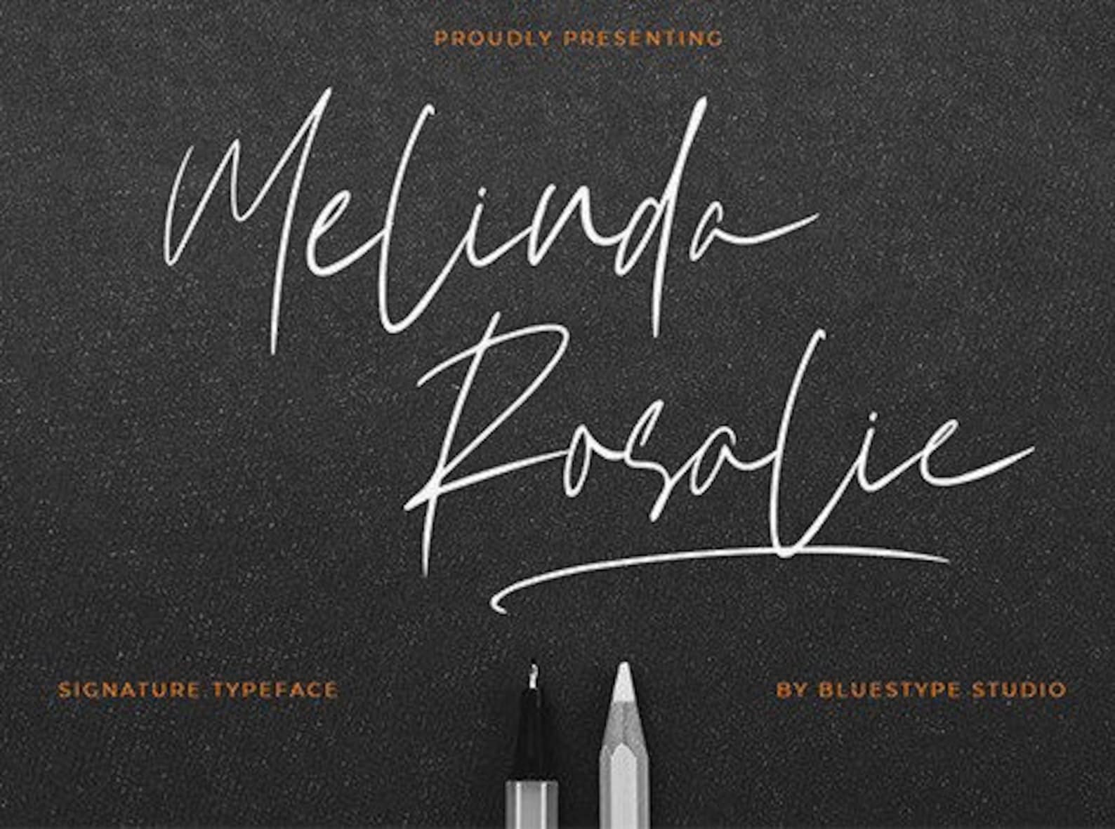 Melinda Rosalie Font, Unique Script Font, Personal Signature Font ...