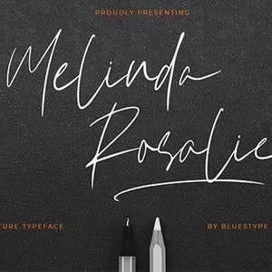 Melinda Rosalie Font, Unique Script Font, Personal Signature Font ...