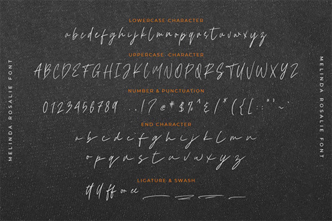 Melinda Rosalie Font, Unique Script Font, Personal Signature Font ...