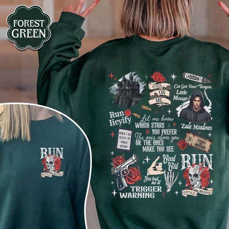 Run Little Mouse Sweatshirt, Haunting Adeline Hoodie, Cat and Mouse ...