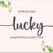 Lucky Font, Fonts With Tails, Rustic Fonts, Bold Fonts, Farmhouse Fonts ...