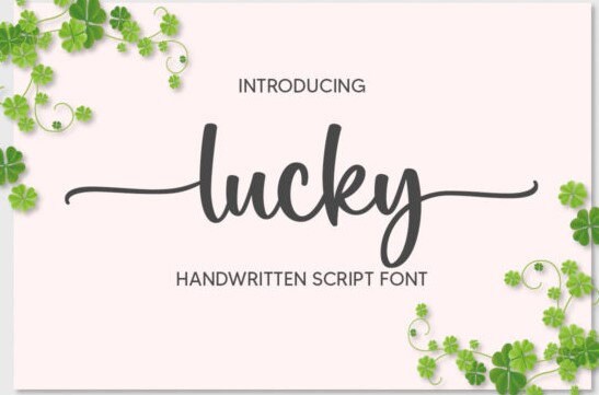 Lucky Font, Fonts With Tails, Rustic Fonts, Bold Fonts, Farmhouse Fonts ...