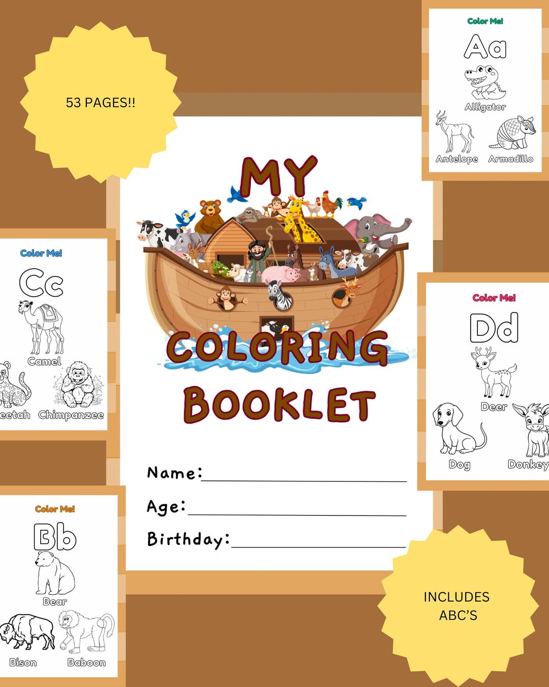 Children’s Fun Entertaining Printable Colouring Pages/ Book / Activity ...
