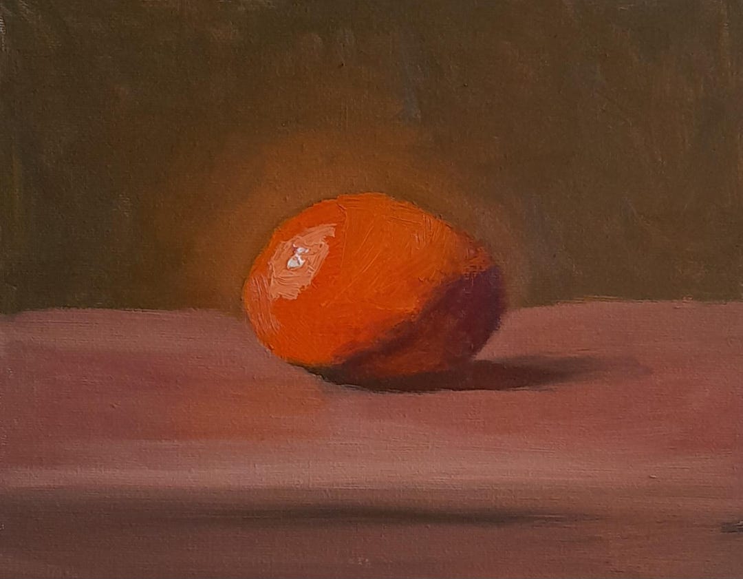 Little Mandarin Oil on Panel 10x8 Inches. Original Oil Painting ...