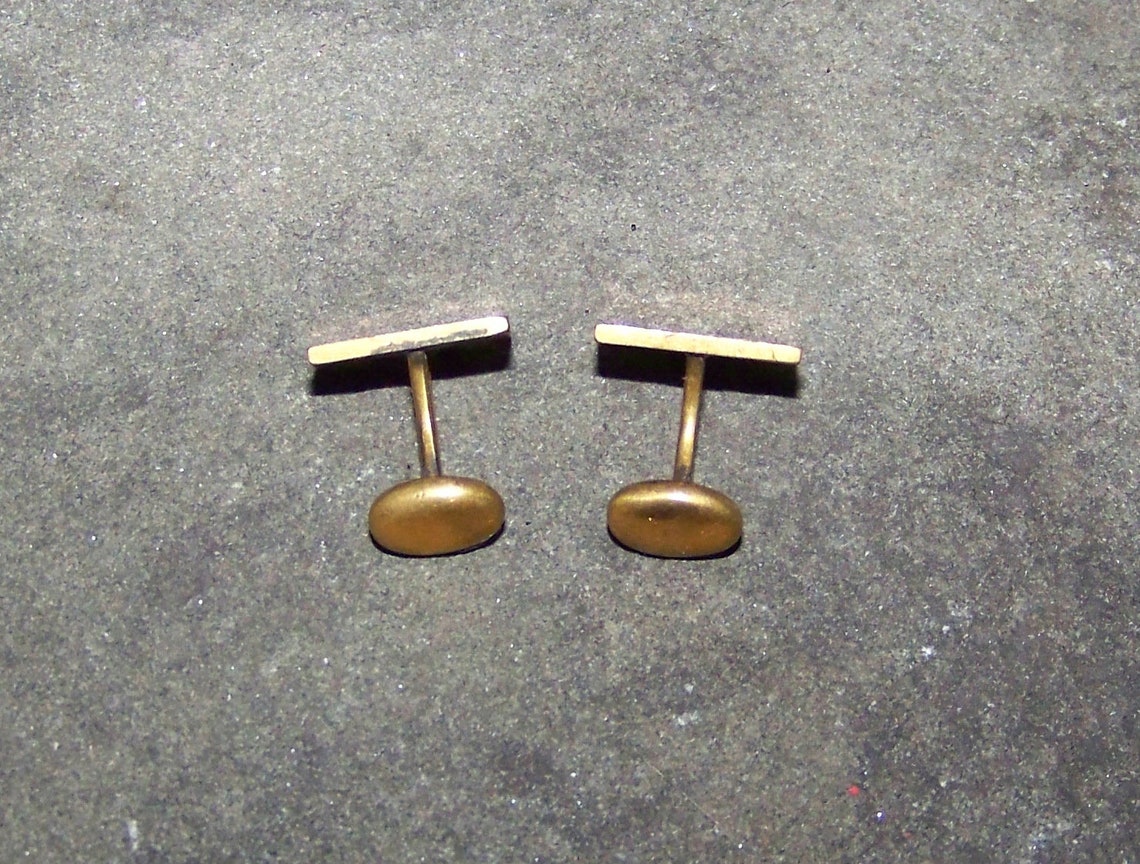 Classic VINTAGE Bean-back Cuff Links Marked GLP CO North Attleboro ...