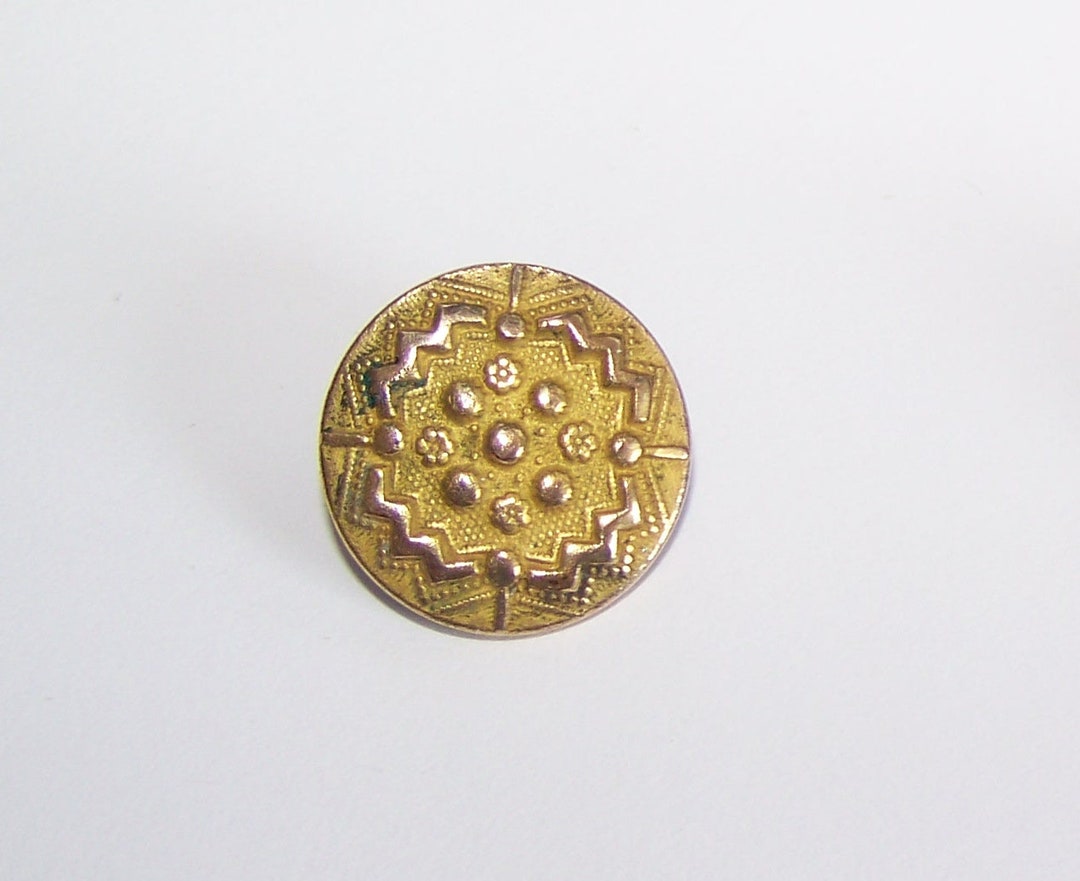 Antique Button Golden Age Gilt Circa 1840's - Etsy