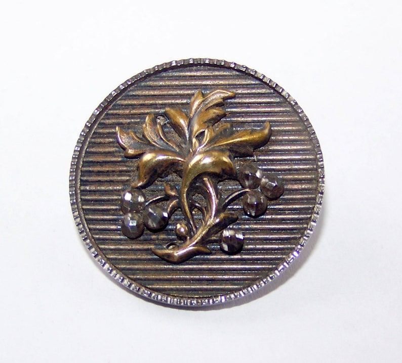 Vintage Victorian Steel Cup Button Wonderful Design Cut Steel - Etsy