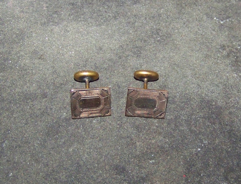 Classic VINTAGE Bean-back Cuff Links Marked GLP CO North Attleboro ...