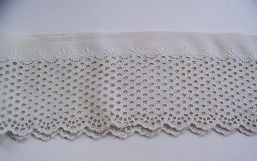 Vintage Whitework Embroidered Edging Floral Baby Doll Wedding - Etsy