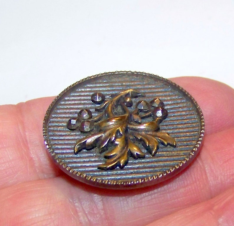 Vintage Victorian Steel Cup Button Wonderful Design Cut Steel - Etsy