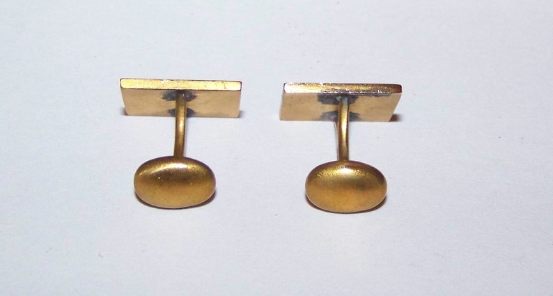 Classic VINTAGE Bean-back Cuff Links Marked GLP CO North Attleboro ...