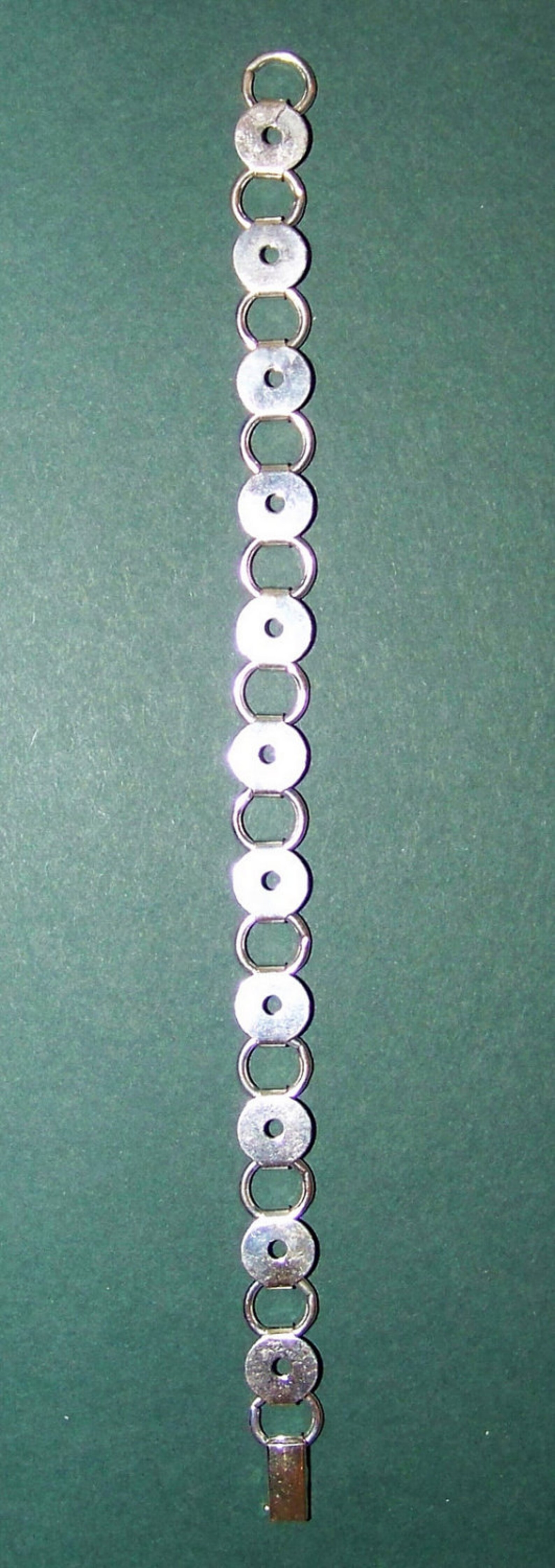 Sterling Silver Solid Silver Disc and Loop Bracelet for Gluing - Etsy