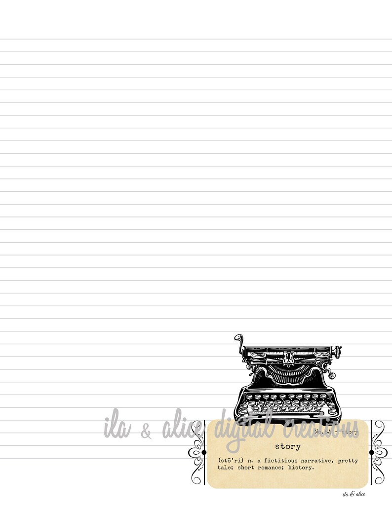 Printable Vintage Style Letter Writing Paper, Ephemera (digital ...