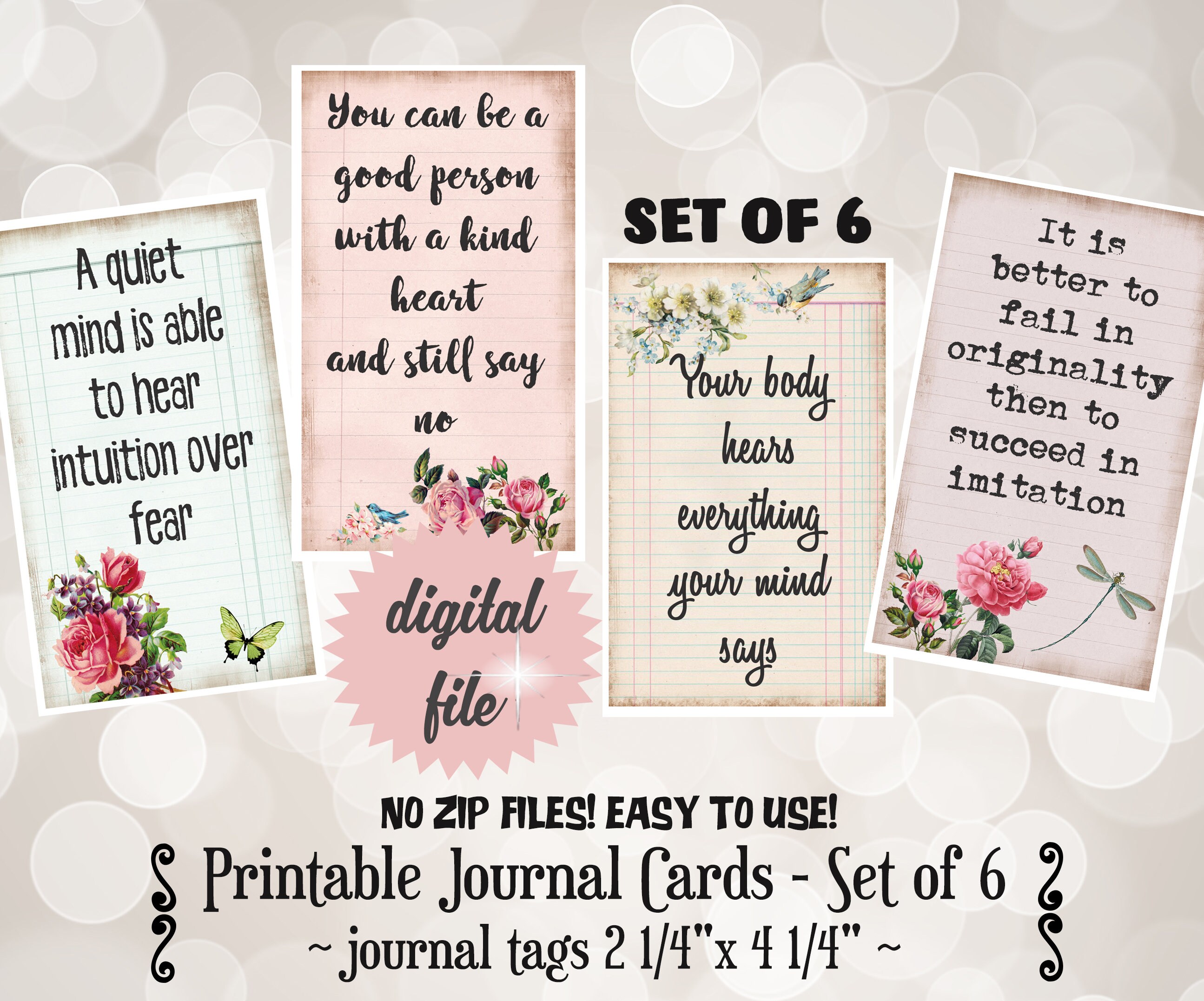 Positive Thinking Cards Printable