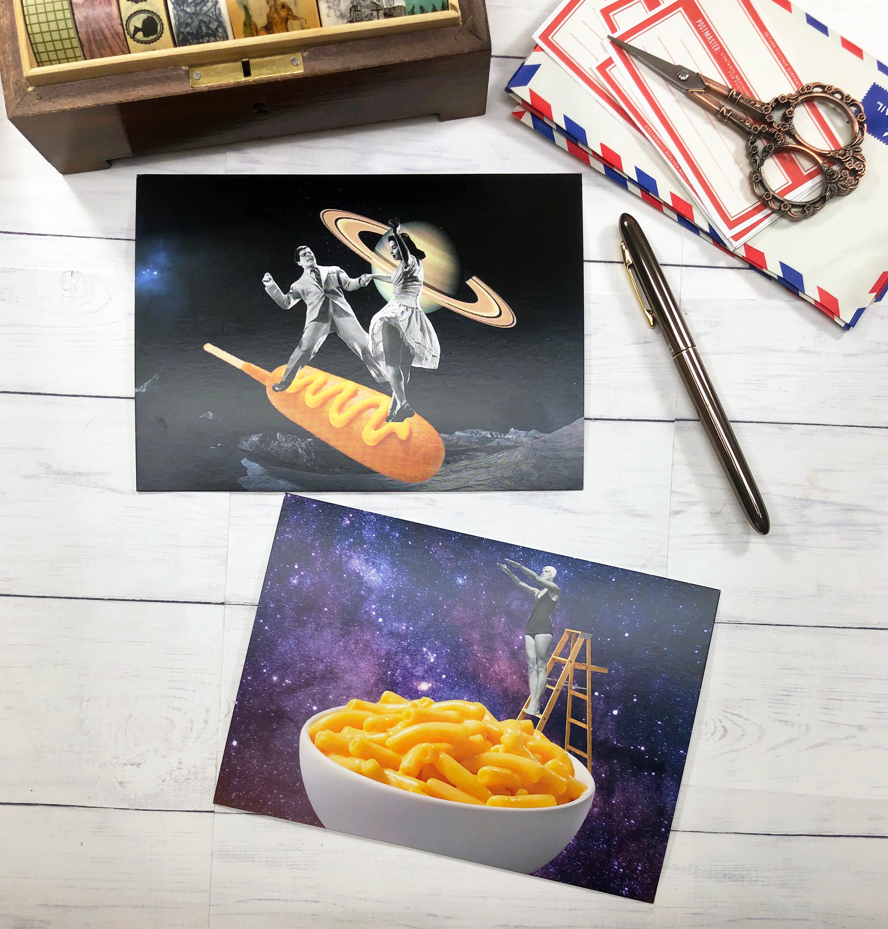 Postcard Set Funny Postcards Funny Animal Postcards Collage | Etsy