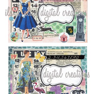 Printable Retro Address Label for Snail Mail and Pen Pal, Digital ...