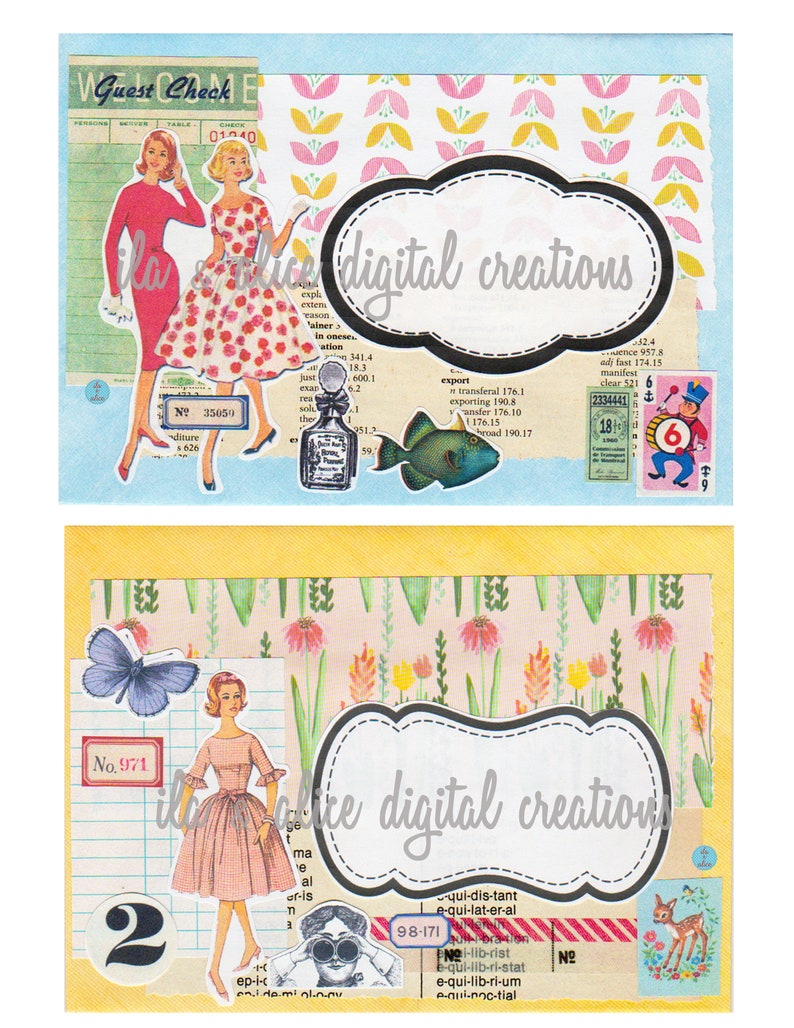 Printable Retro Address Label for Snail Mail and Pen Pal - Etsy