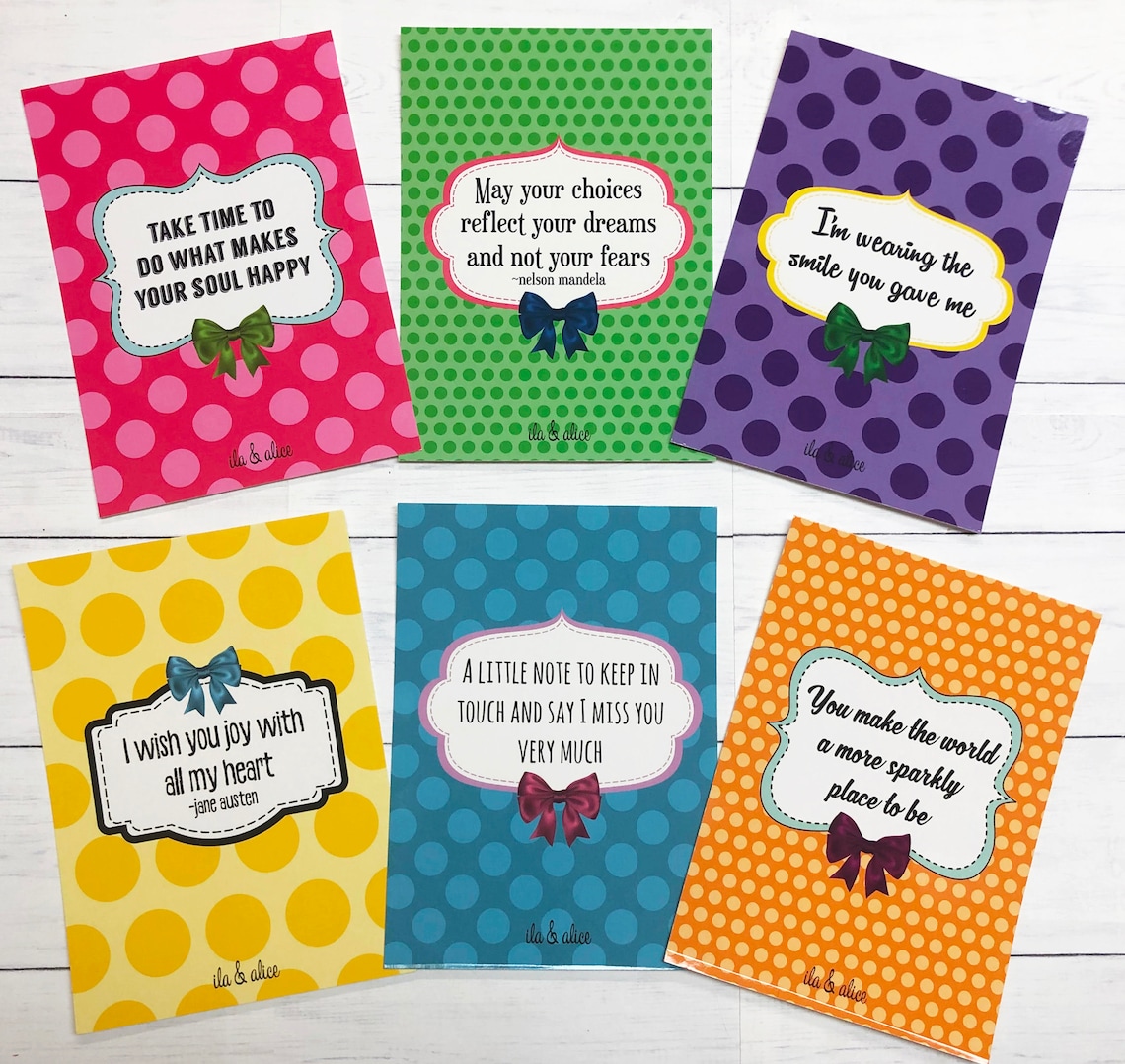 Friend Postcard Set for Pen Pals Friendship Postcards Set | Etsy