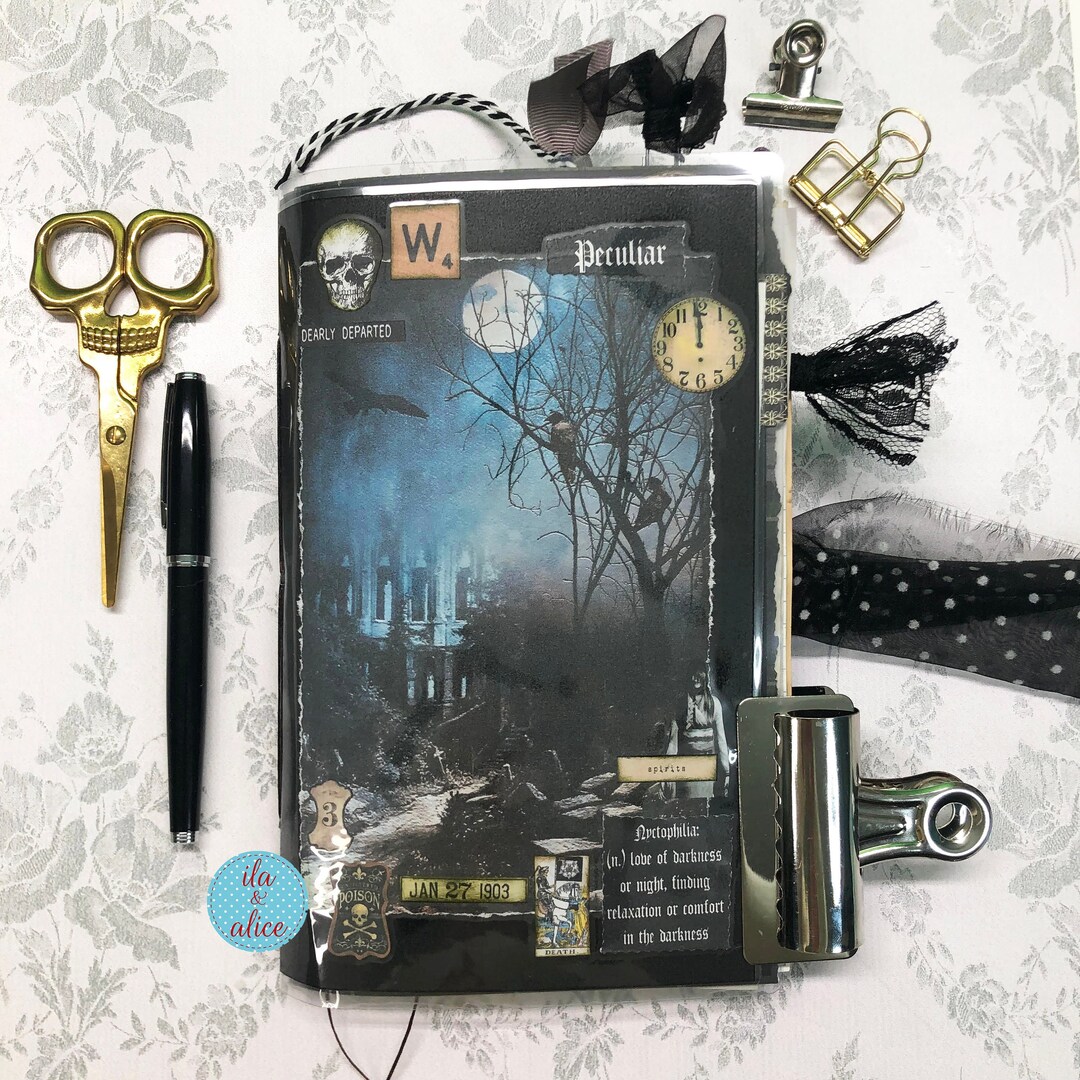 Dark & Eerie Gothic Winter Junk Journal, Dark Spooky Journal, Creepy ...