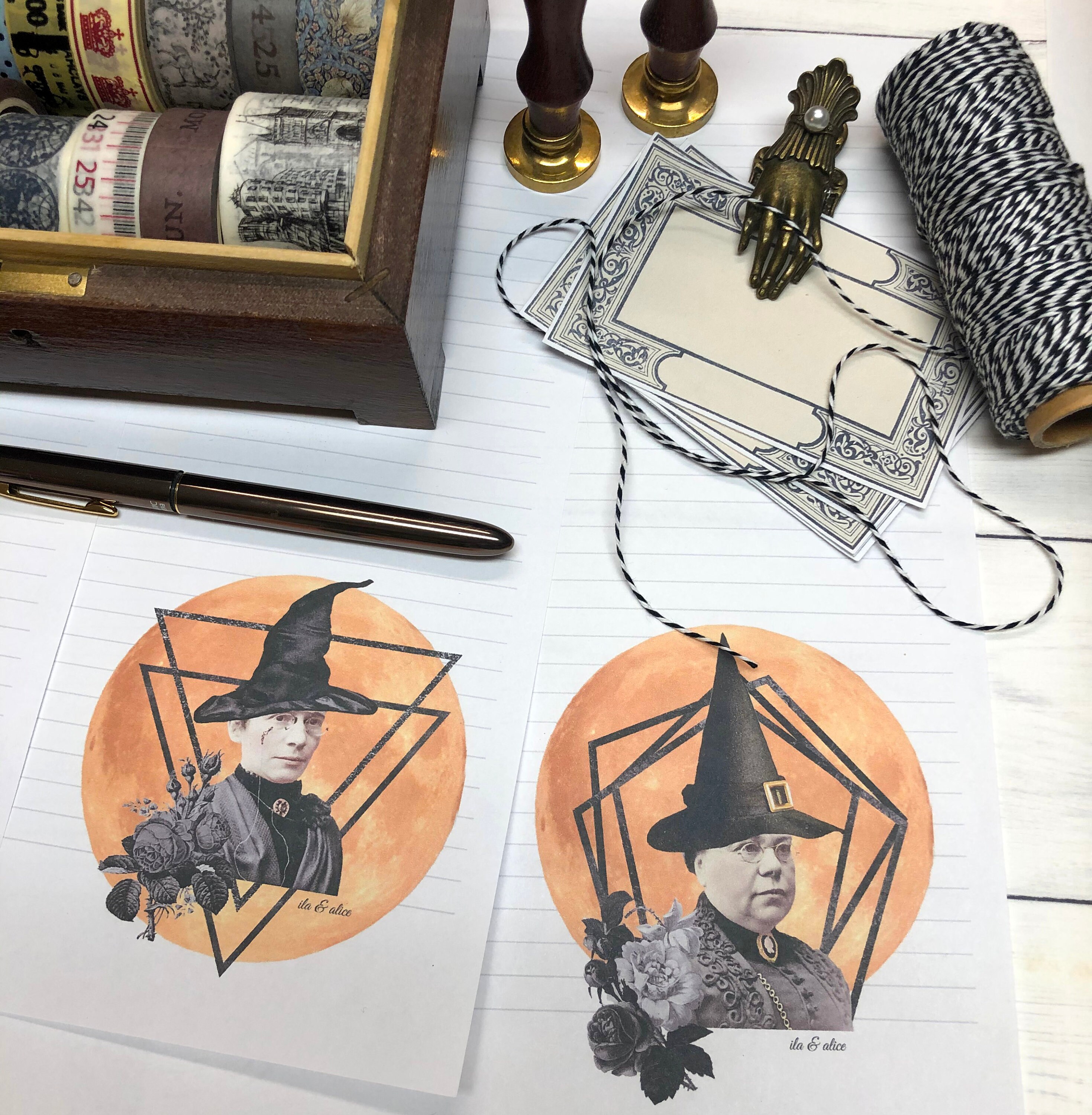 Witch Writing Paper Witch Printable Letter Writing | Etsy