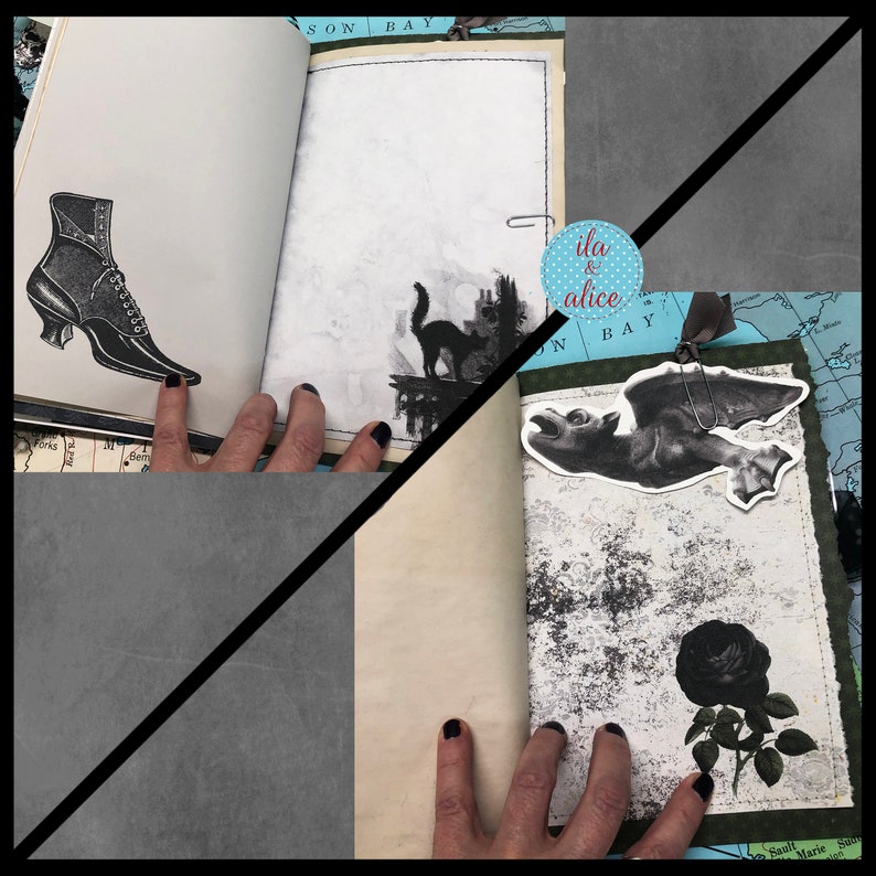 Creepy Gothic Winter Junk Journal Dark Spooky Journal - Etsy