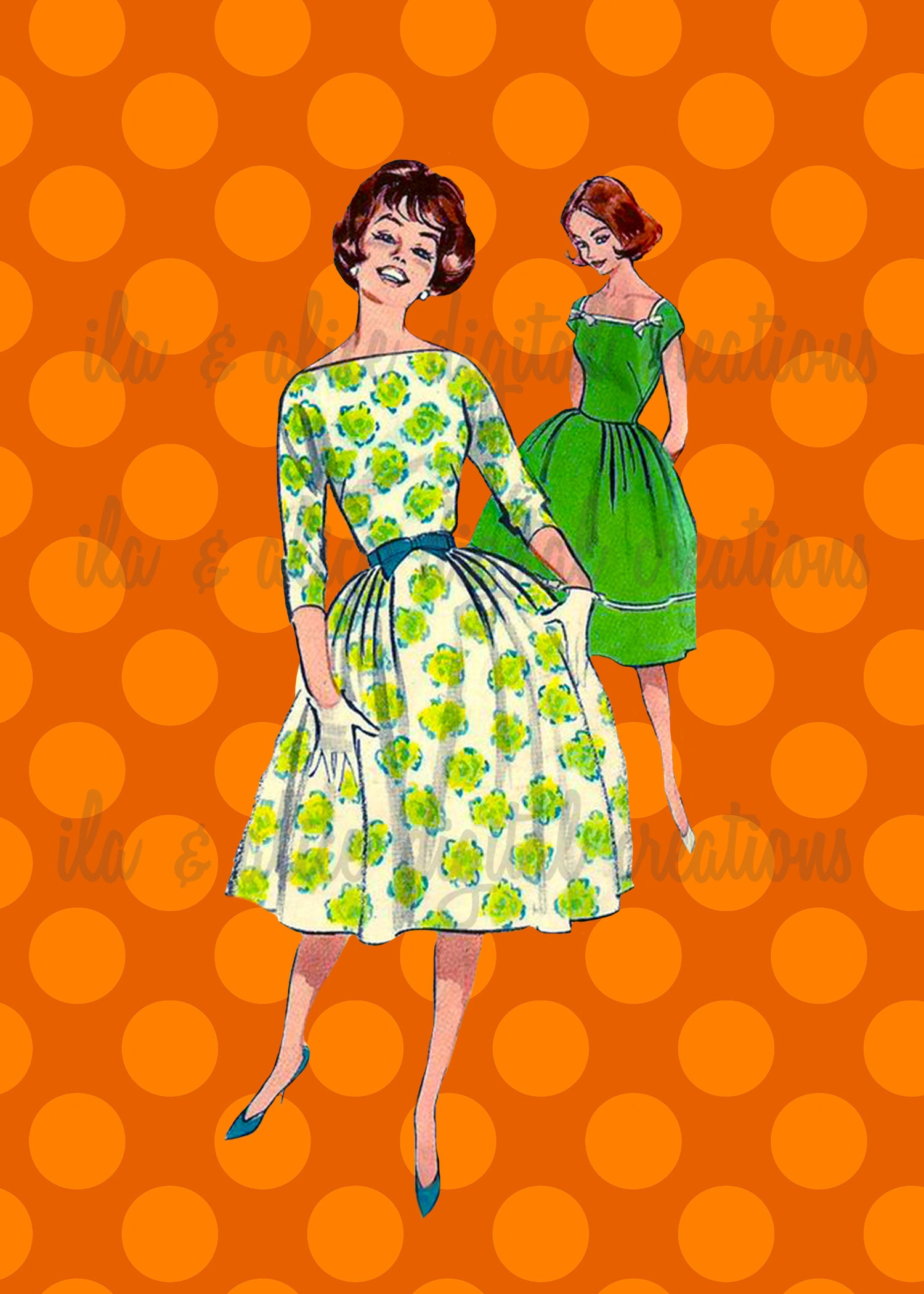 Fashion Postcard Set Retro Fashion Postcards for Friends & | Etsy