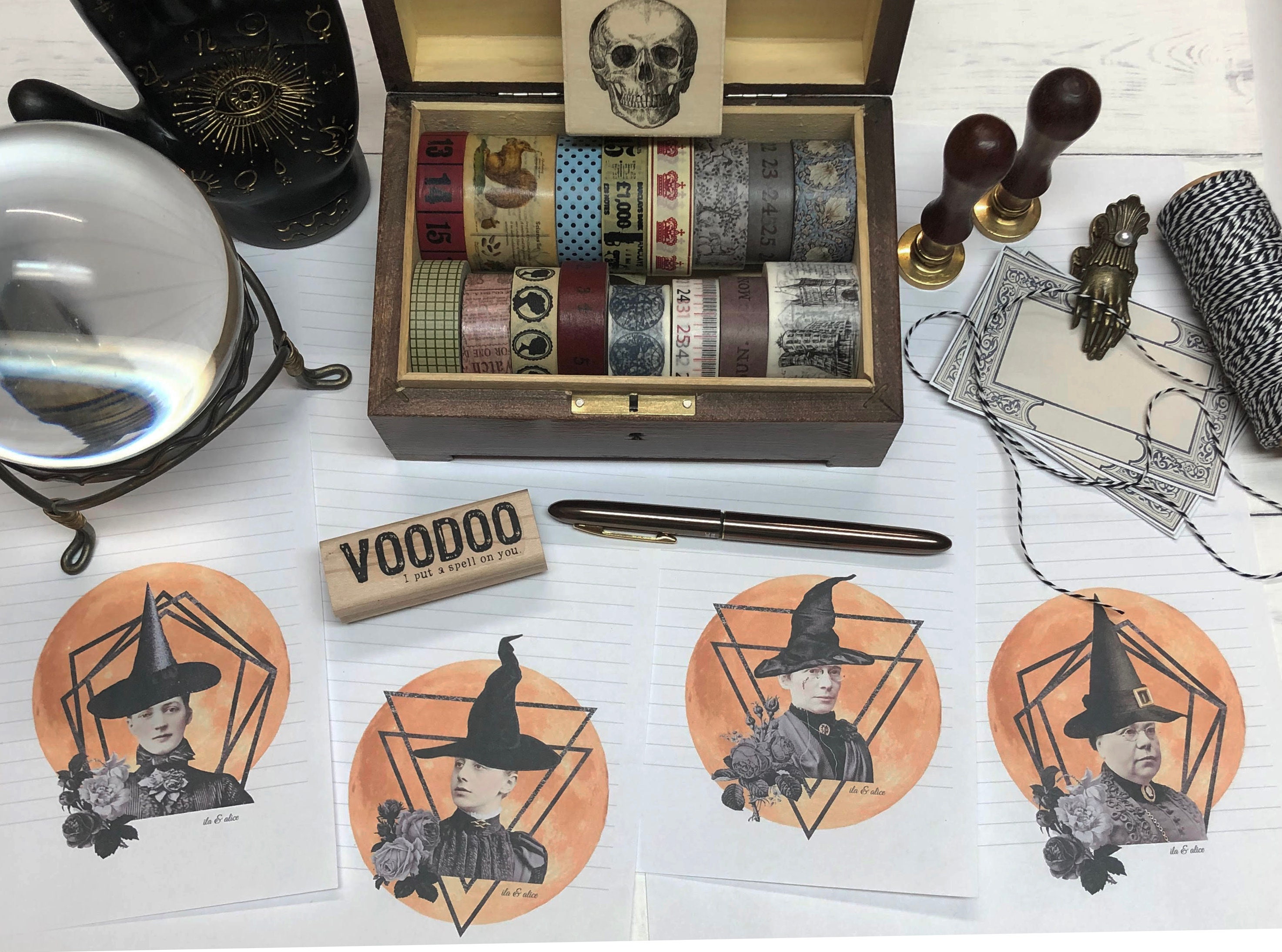 Witch Writing Paper Witch Printable Letter Writing | Etsy