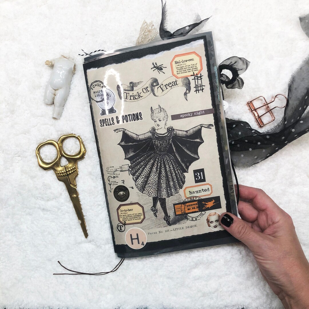 Halloween Junk Journal, Witch Journal, Vintage Witches Journal ...