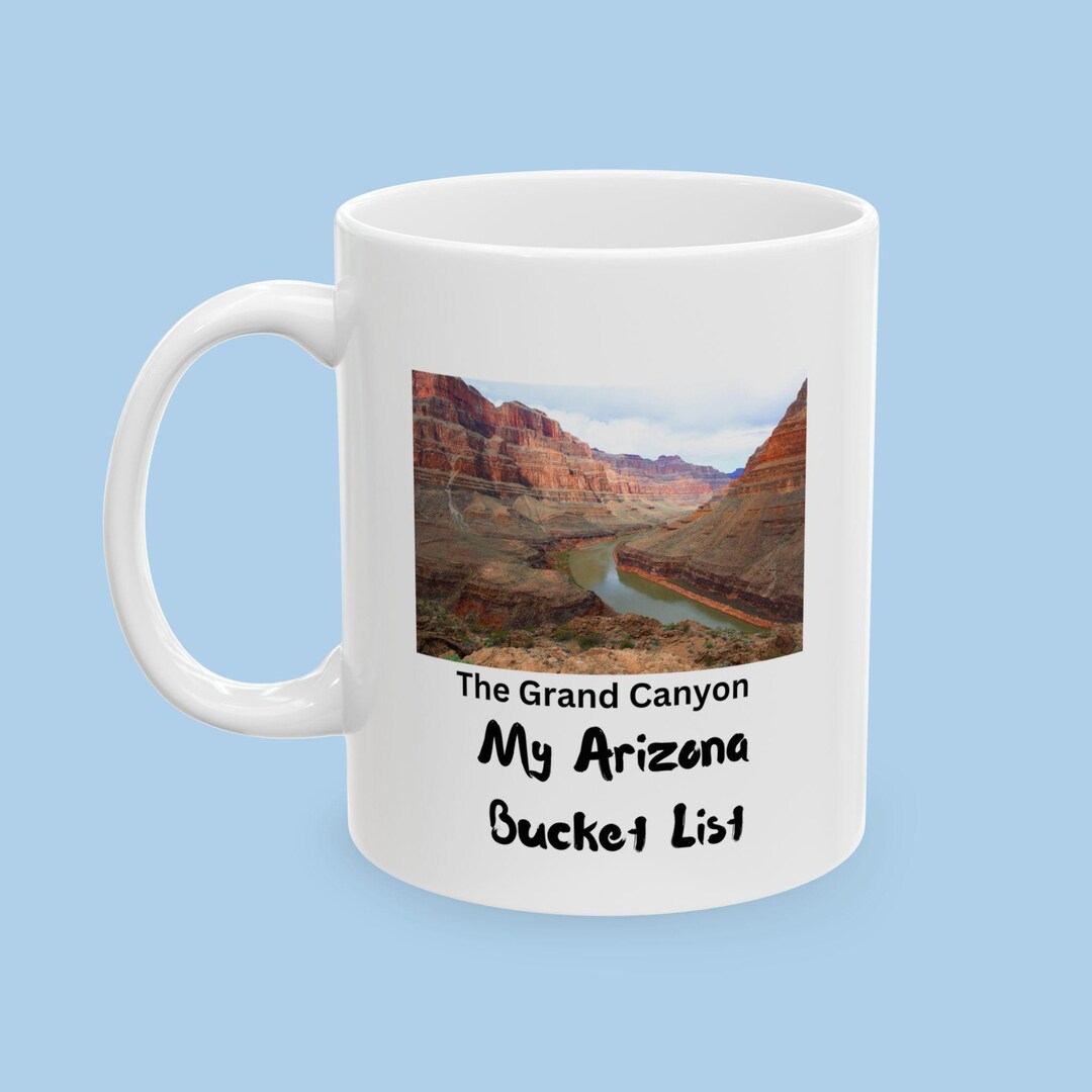 Grand Canyon Arizona Bucket List Ceramic Mug - Etsy