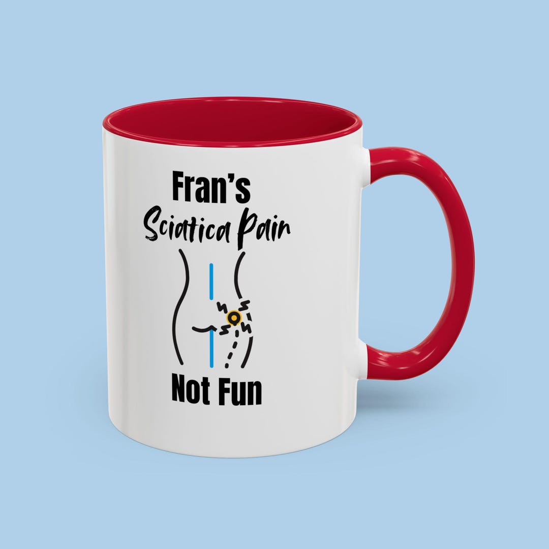 Personalized Sciatica Back Pain Colorful Mugs, Gifts for Her, Gifts for ...