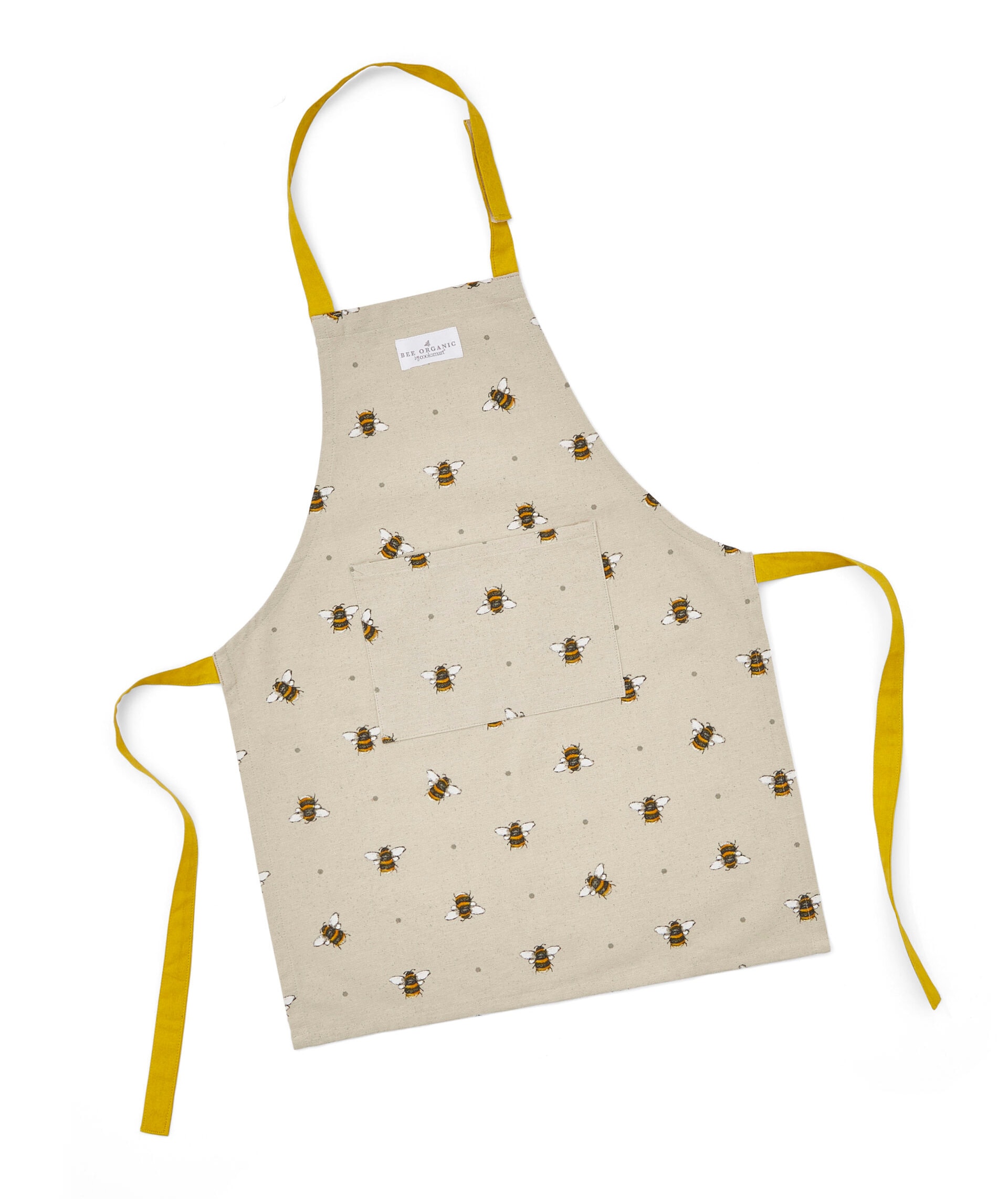 Cooksmart Bumble Bee Organic Cotton Apron Tea Towels Double Oven Gloves ...