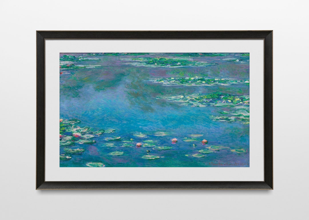 Claude Monet Poster, Monet Water Lilies, Museum of Modern Art ...