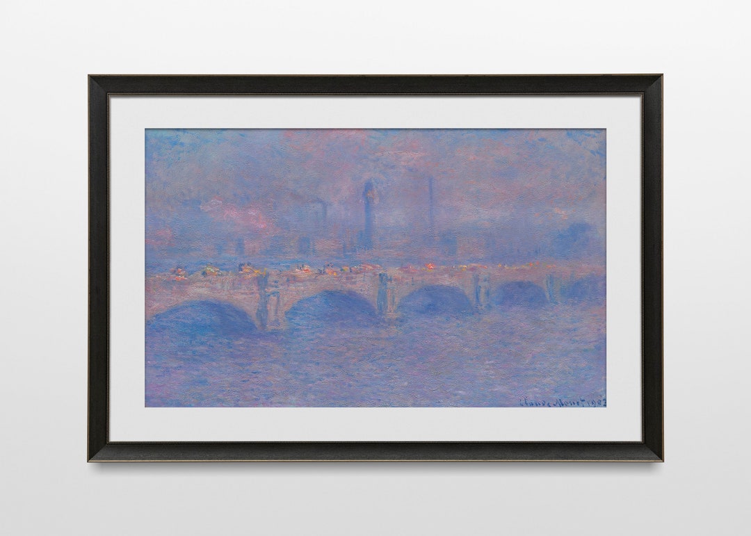 Claude Monet Poster, Monet Water Lilies, Museum of Modern Art ...