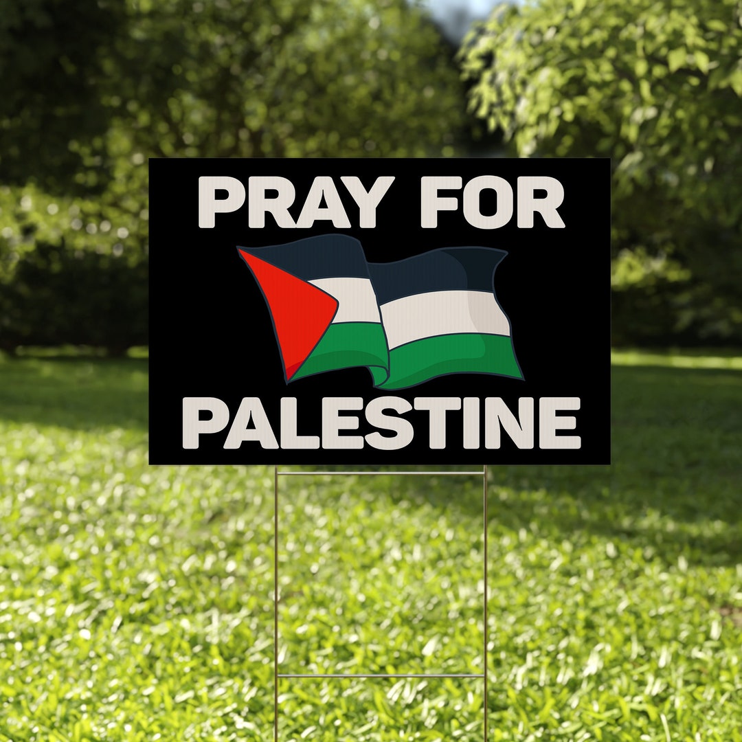 Free Palestine Flag Yard Sign Coroplast Long Lasting Rust Free Visible ...