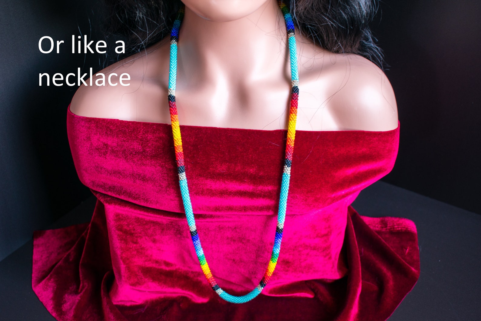 Native American Inspired Beaded Lanyard Necklace - Teacher Gift ...