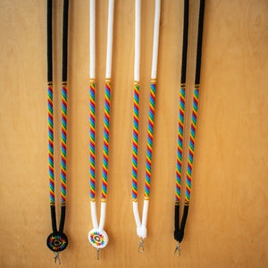 Colorful Beaded Lanyard in Native American Style - Personalized Length ...
