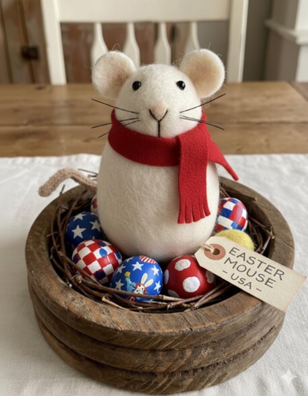 Mouse Egg Figurine Miniature Animal Decor Collectible - Etsy