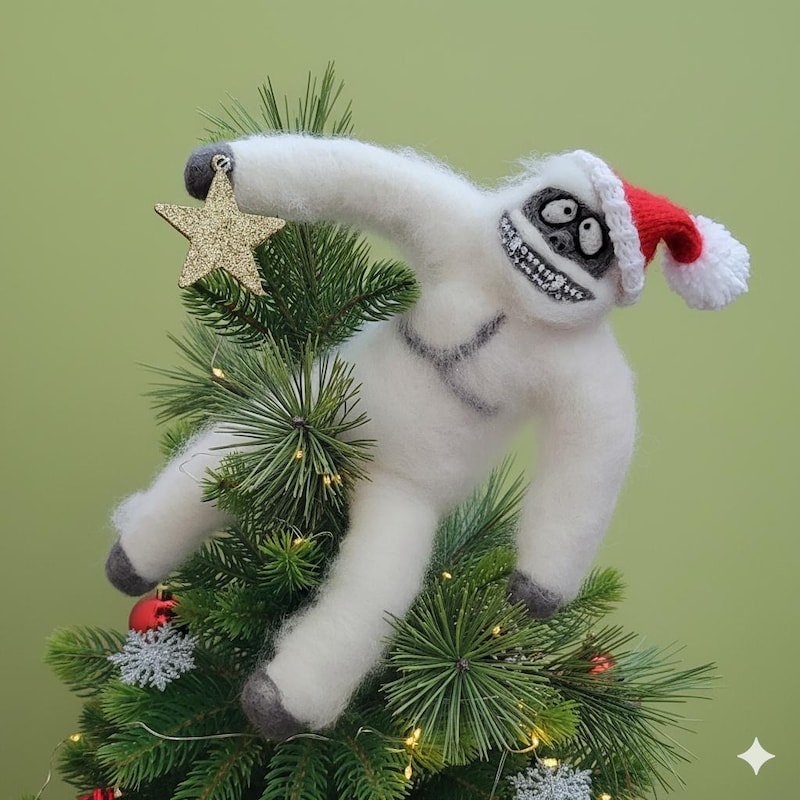 Abominable Snowman Tree Topper - Etsy